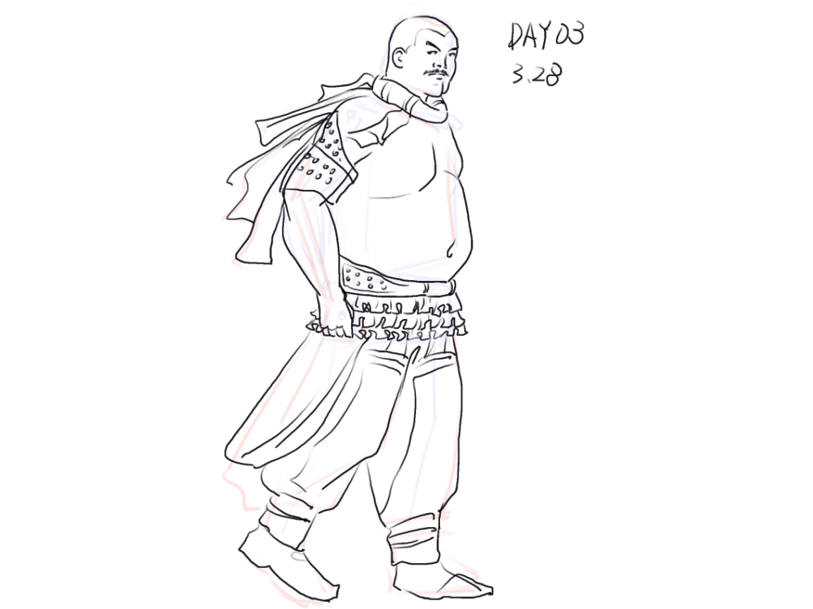 人物速写打卡Day03_桥桥早睡早起-站酷ZCOOL