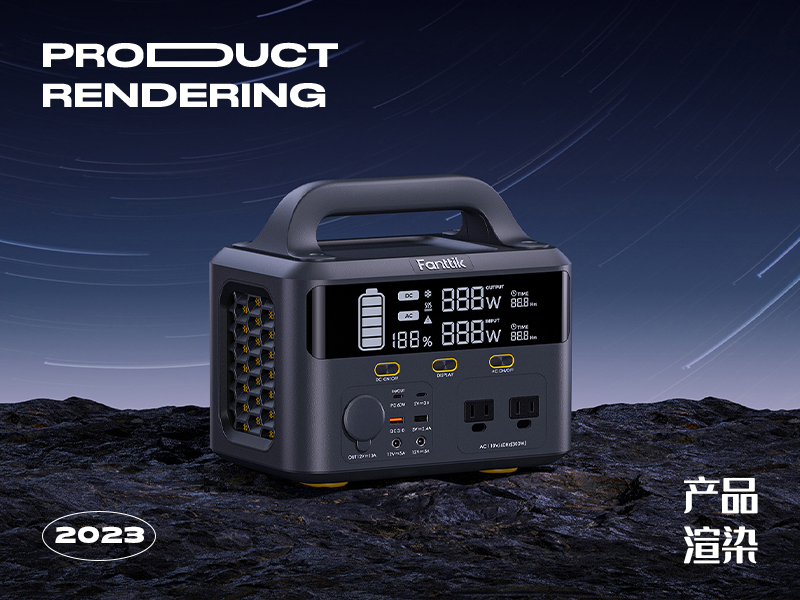 产品渲染 | Fanttik 充气泵 启动电源 LCX光锥设计_光锥设计-站酷ZCOOL