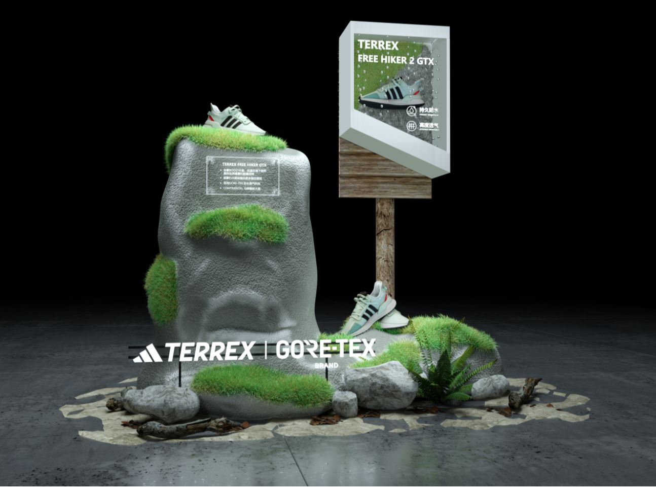 一组鞋品小DP展具定制_赵解放灬-站酷ZCOOL