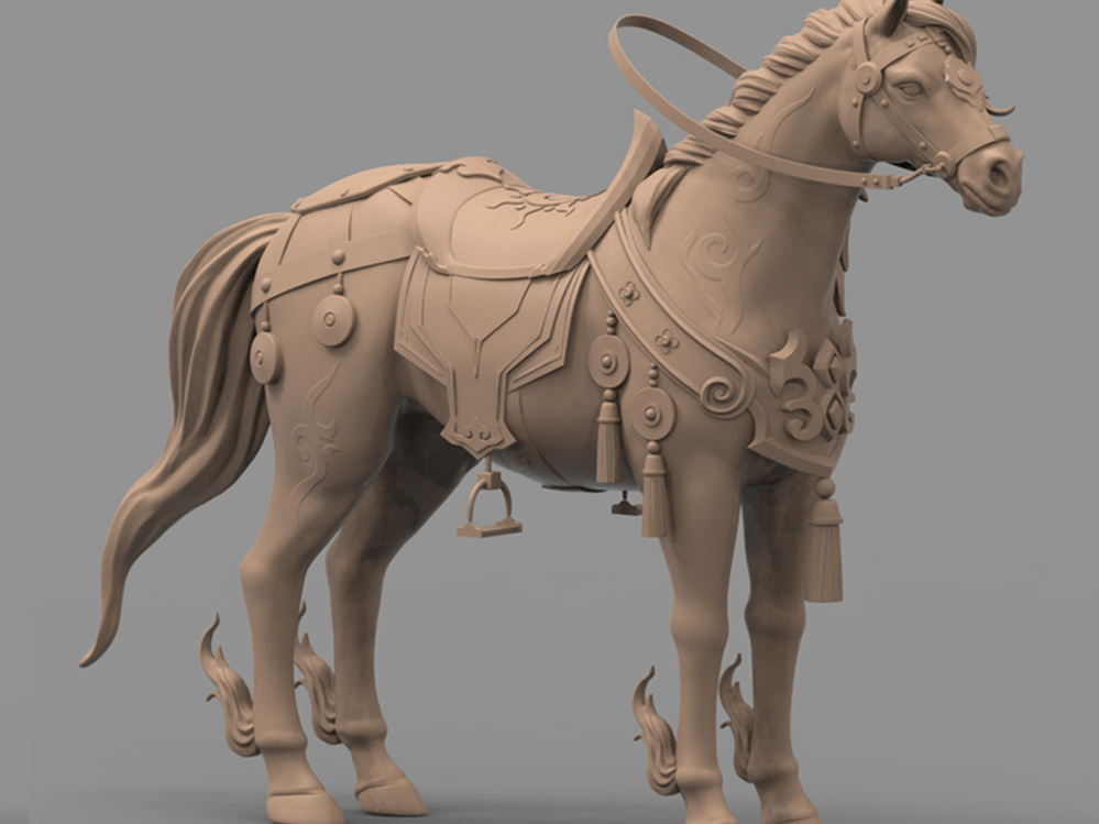 卡通PBR白龙马_Kris_li-站酷ZCOOL