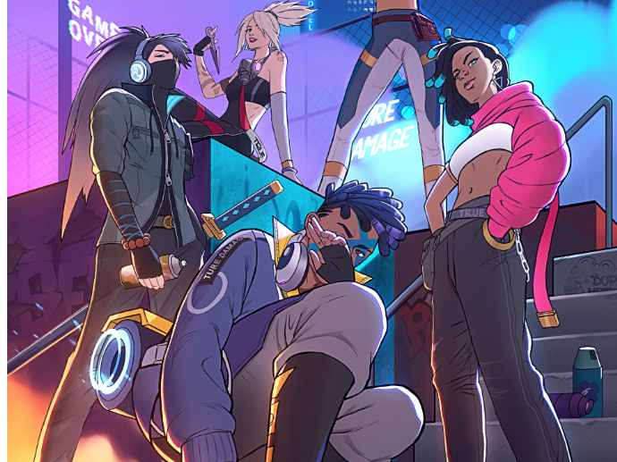 【英雄联盟】真实伤害乐团五人封面_ShawnLee不改行-站酷ZCOOL