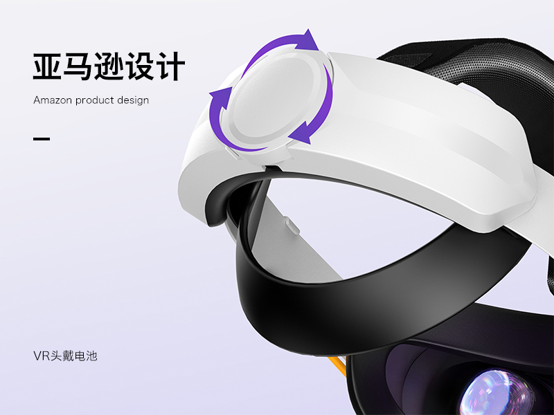 VR眼镜头戴电池 亚马逊套图A+_小甜甜哟123-站酷ZCOOL