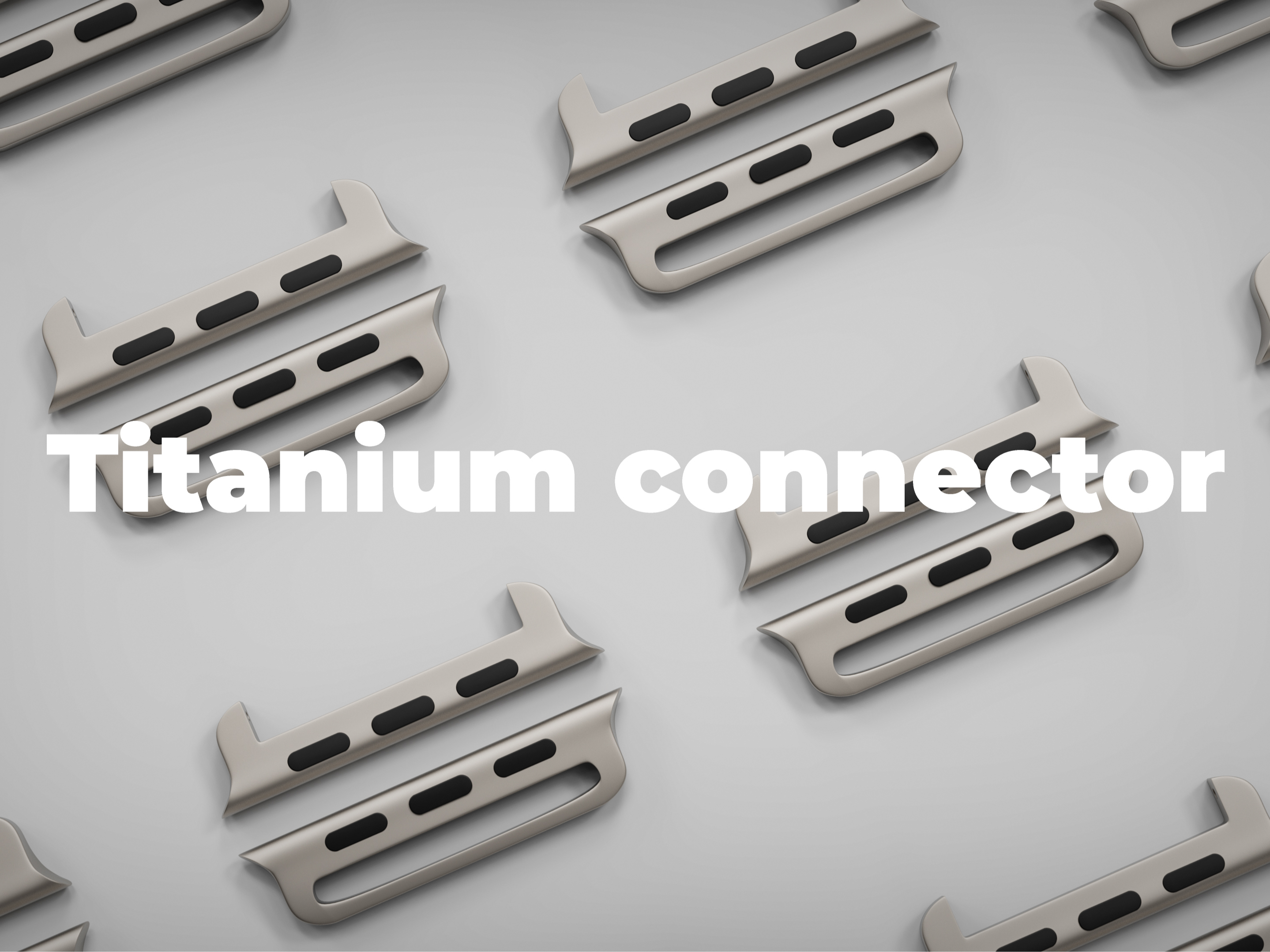 Apple Watch Titanium Connector_啊啵痴嘚饿浮鸽-站酷ZCOOL