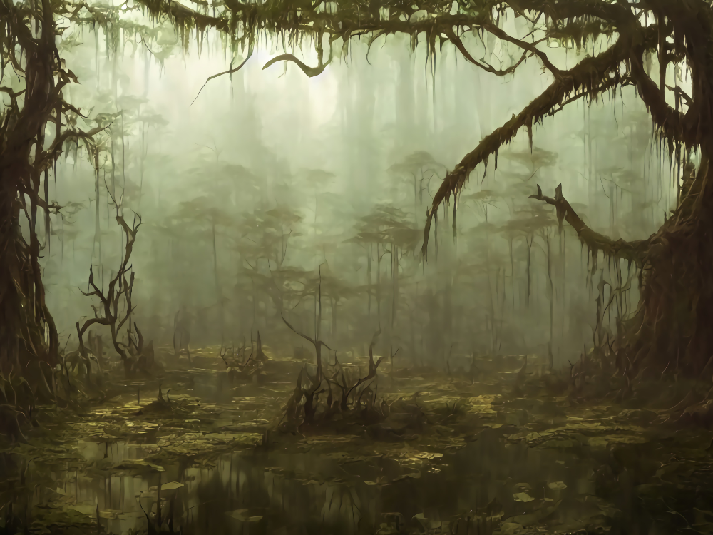 迷雾沼泽森林_kt触触-站酷ZCOOL