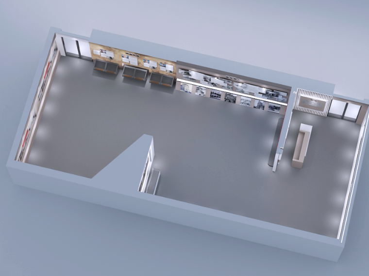 百年文化展馆（三稿）设计3D效果图_3D设计师NG男-站酷ZCOOL