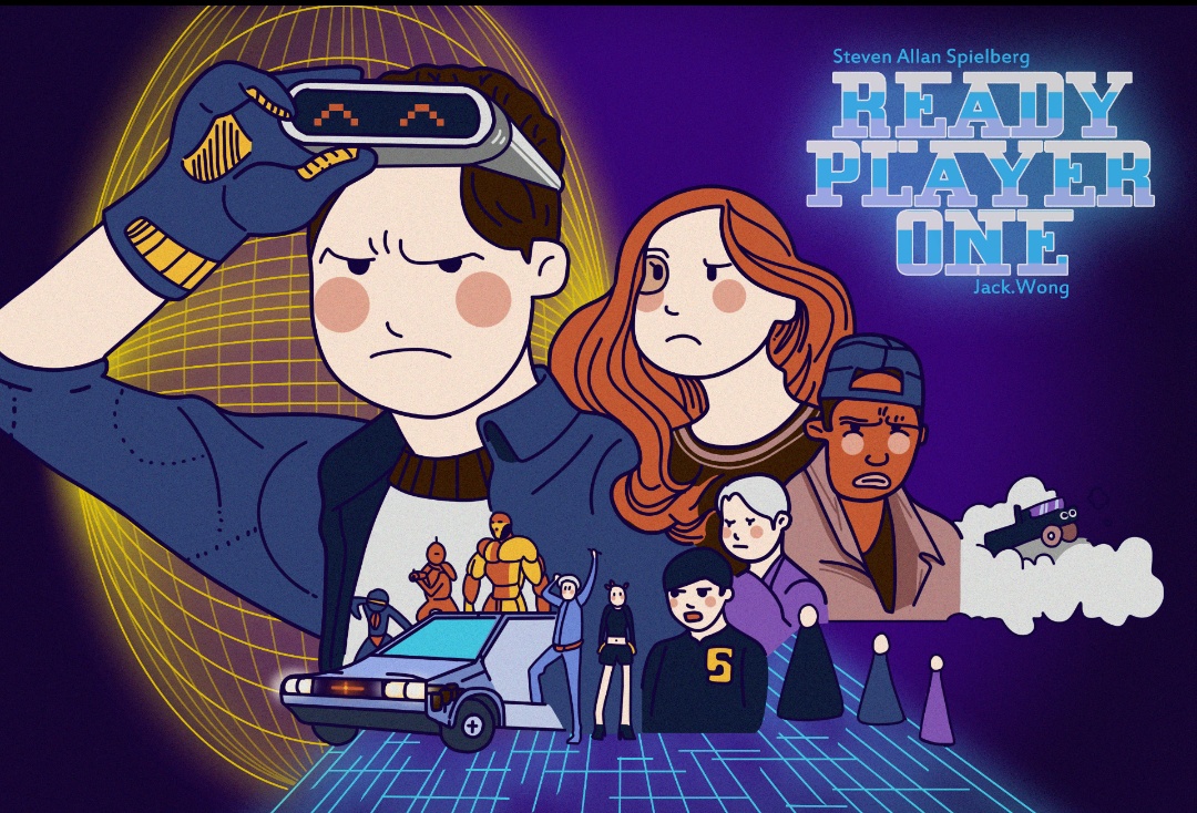 《头号玩家》插画海报_大川儿-站酷ZCOOL