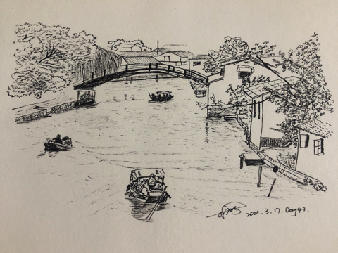 水乡小镇_yumi尤米-站酷ZCOOL