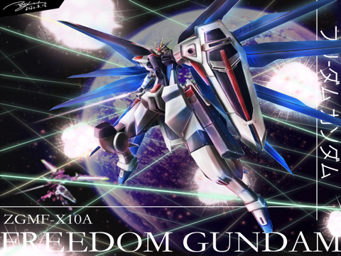 去年的坑，今年填-ZGMF-X10A-FREEDOM GUNDAM_terrys0206-站酷ZCOOL
