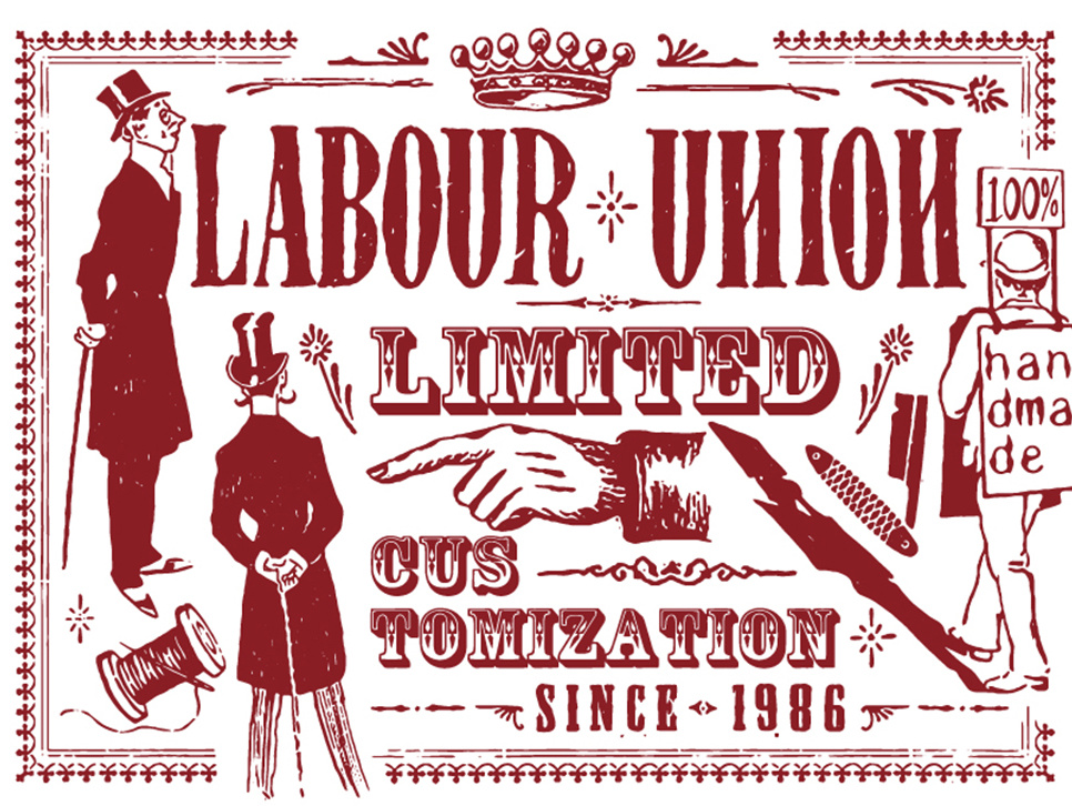 国内原创古着品牌[LABOUR UNION]品牌形象设计_鲸空WHALE_SKY-站酷ZCOOL