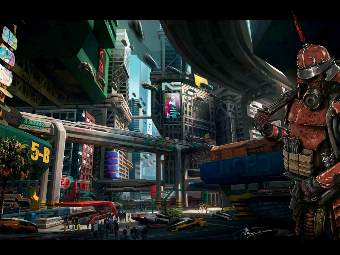 《赛博朋克2077》小唐人街重甲单位_猪链球菌-站酷ZCOOL