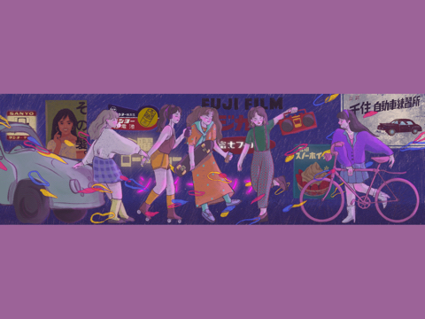 Citypop banner插画_Teiteicui-站酷ZCOOL