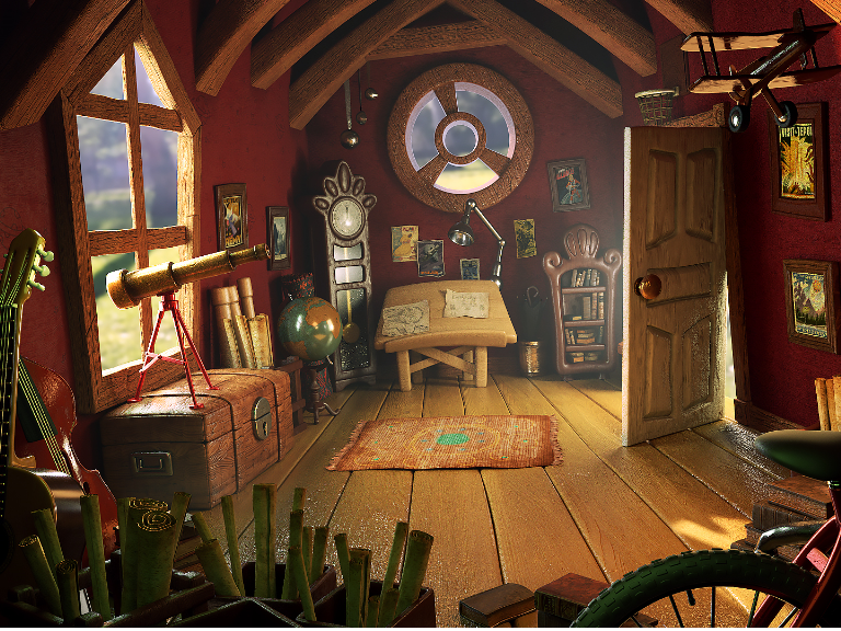 卡通灯光练习，ARnold渲染_ryanzhuang-站酷ZCOOL