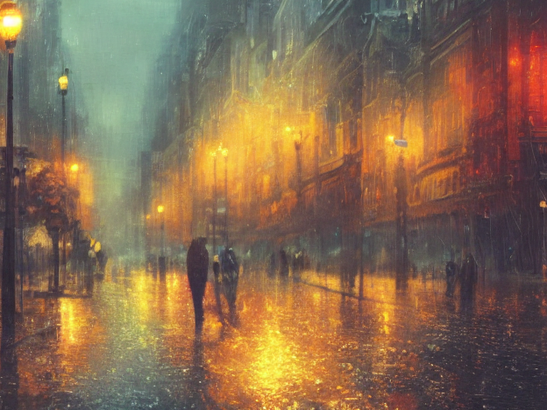 #AI创作实验室#伦敦雨夜_云安mo-站酷ZCOOL