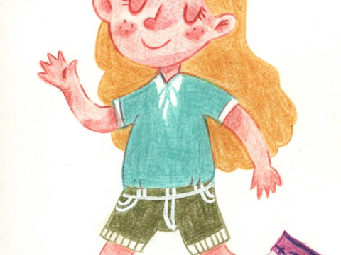 奔跑的女孩_Sophia要画画-站酷ZCOOL