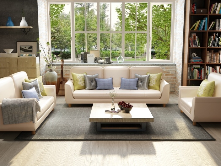 家具皮沙发3D效果图----（休闲、舒适）_TiamoL-站酷ZCOOL