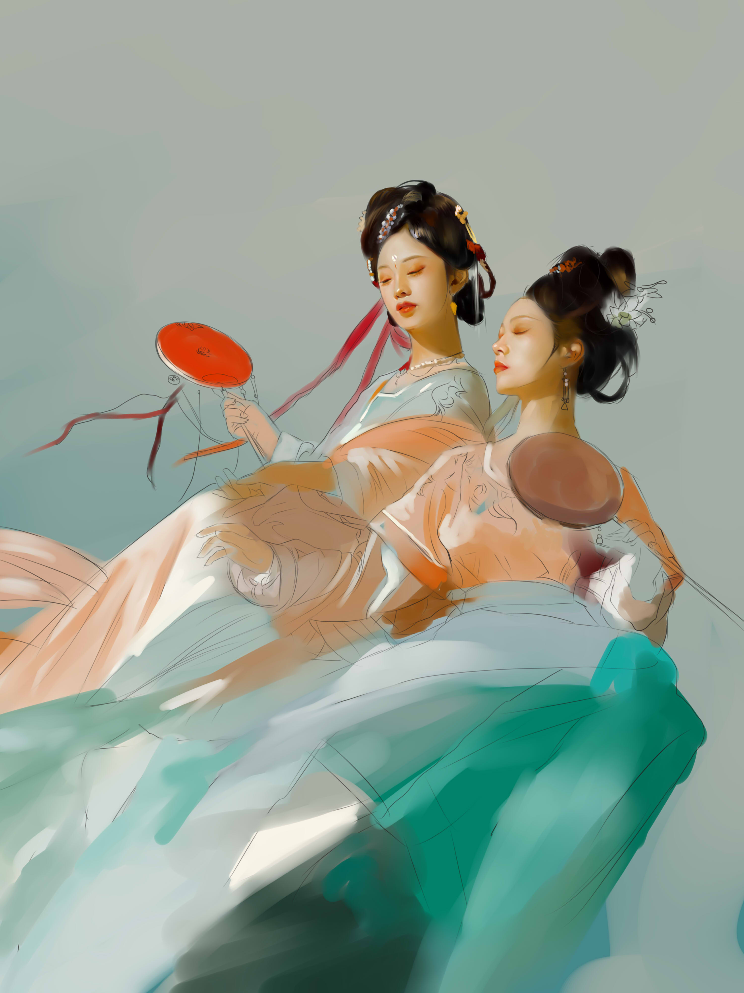 画个唐装坦领半臂_mumulike-站酷ZCOOL