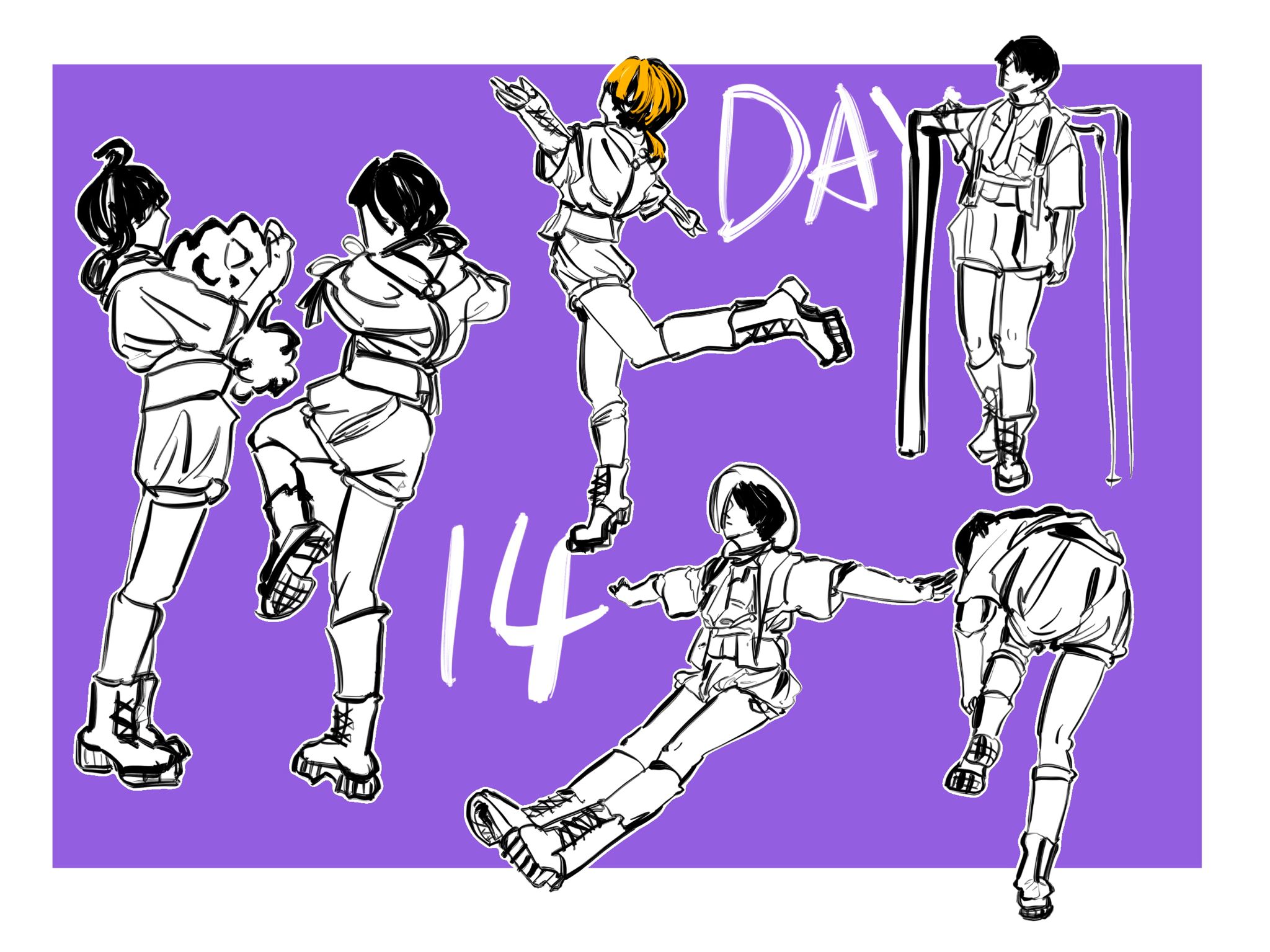 #速写60天挑战赛# day14@速写班长 _叁肆叁-站酷ZCOOL