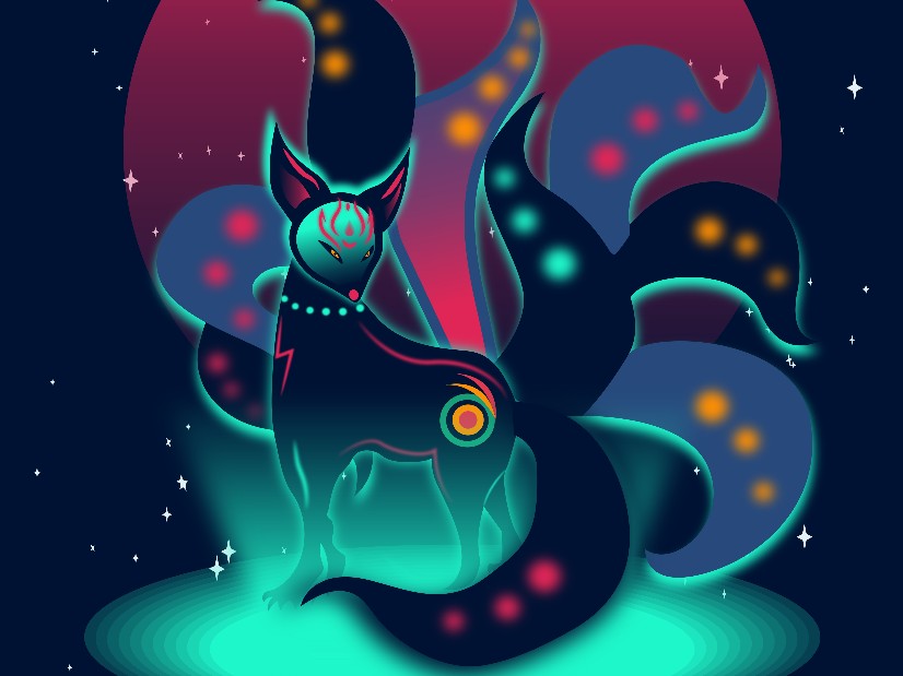 魔幻九尾_Nono学长-站酷ZCOOL