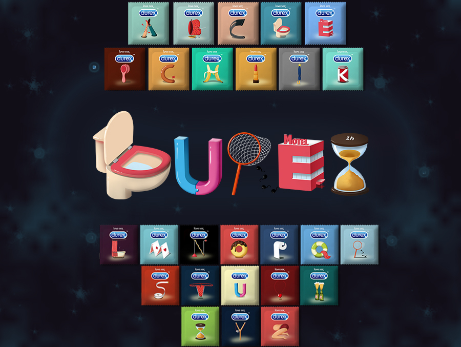 Durex 字母系列_释释-站酷ZCOOL