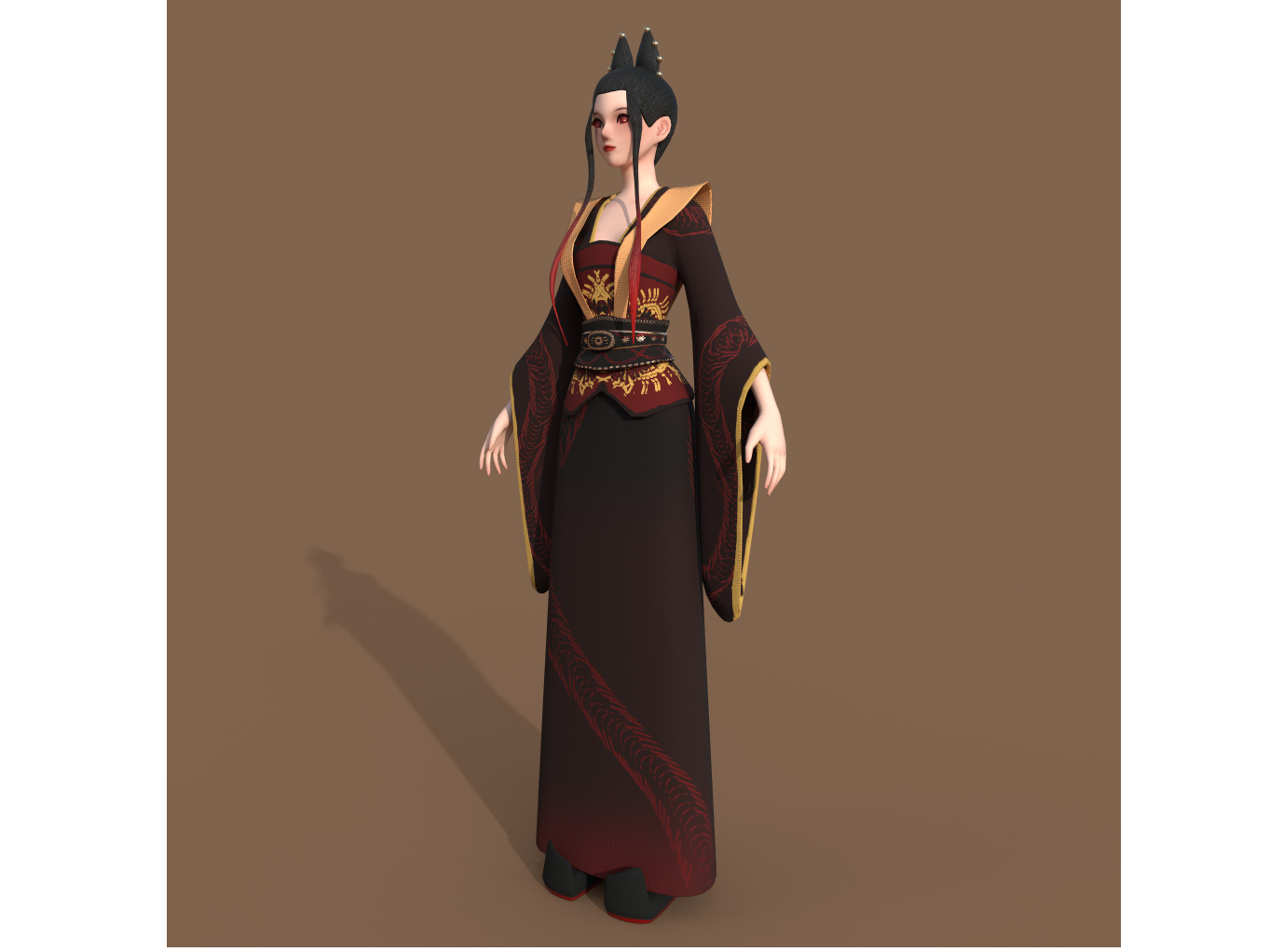 Chinese Assassin- Character Model_ricardomrw-站酷ZCOOL