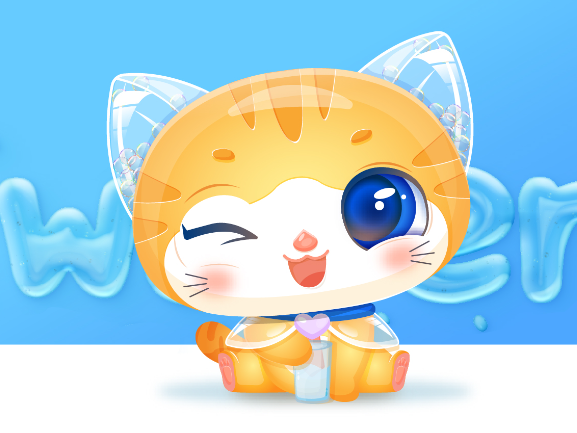 以猫咪为主形象的IP设计 吉祥物设计 饮用水 矿泉水_支支知之-站酷ZCOOL