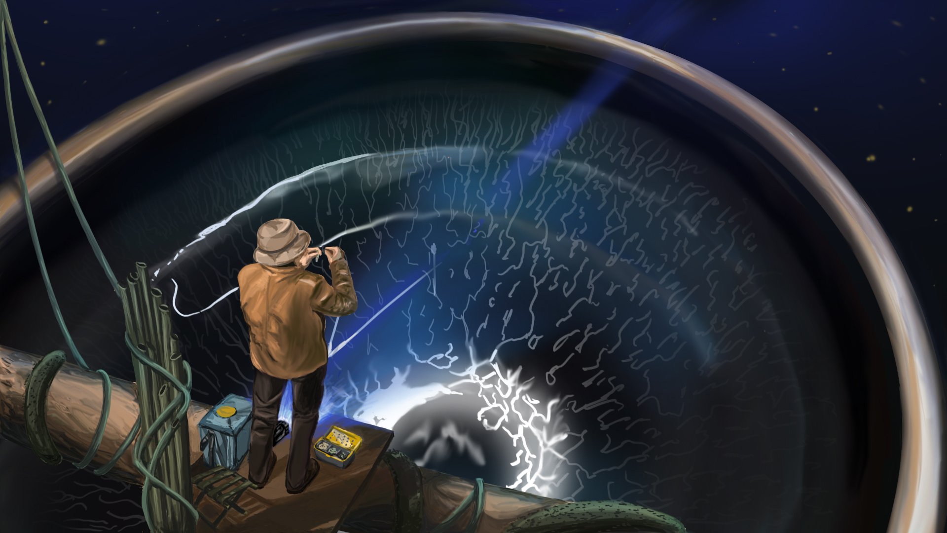 茶盏垂钓_打烊_-站酷ZCOOL