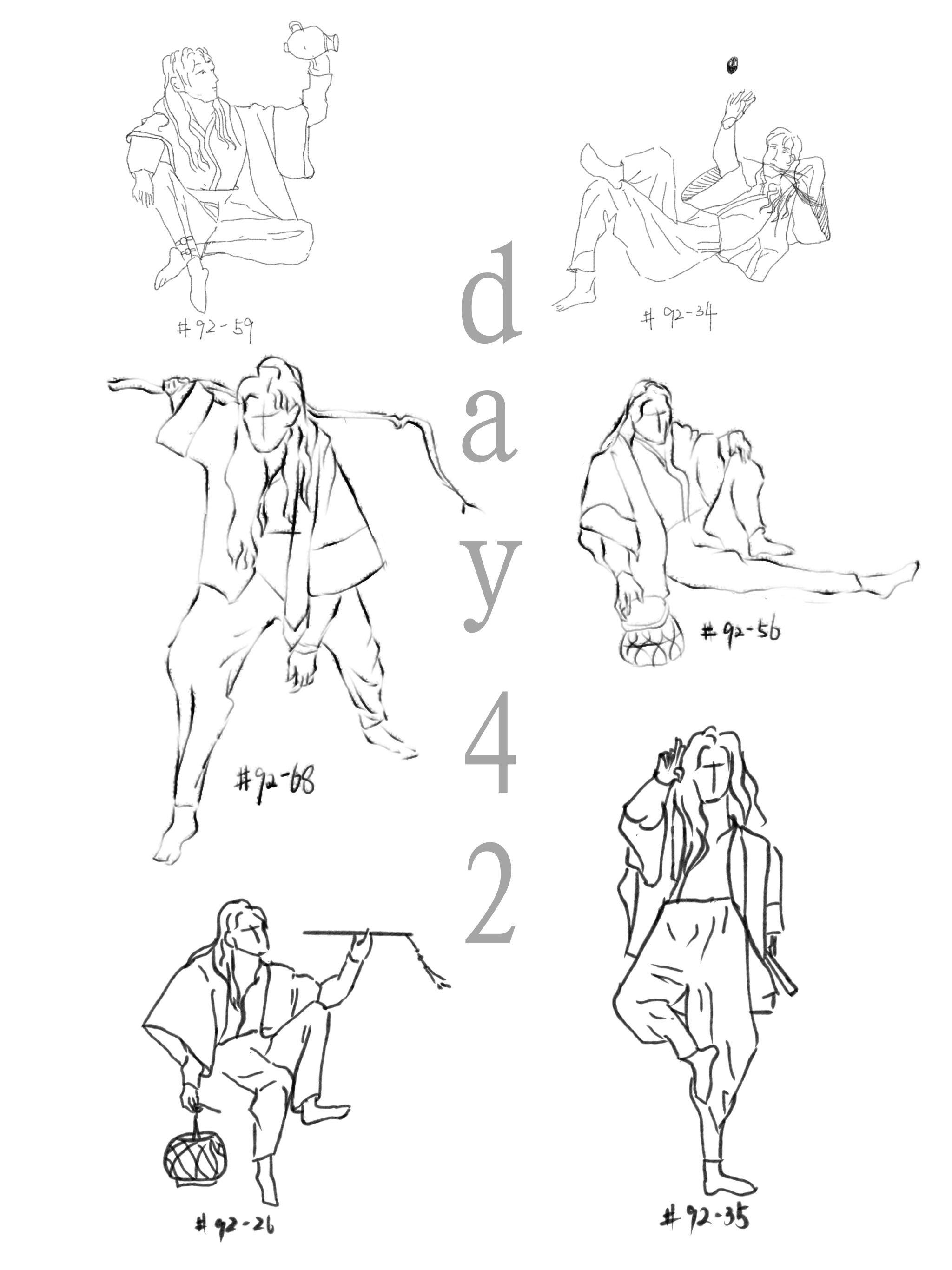 #速写60天挑战赛 #day42@速写班长 _月饮-站酷ZCOOL