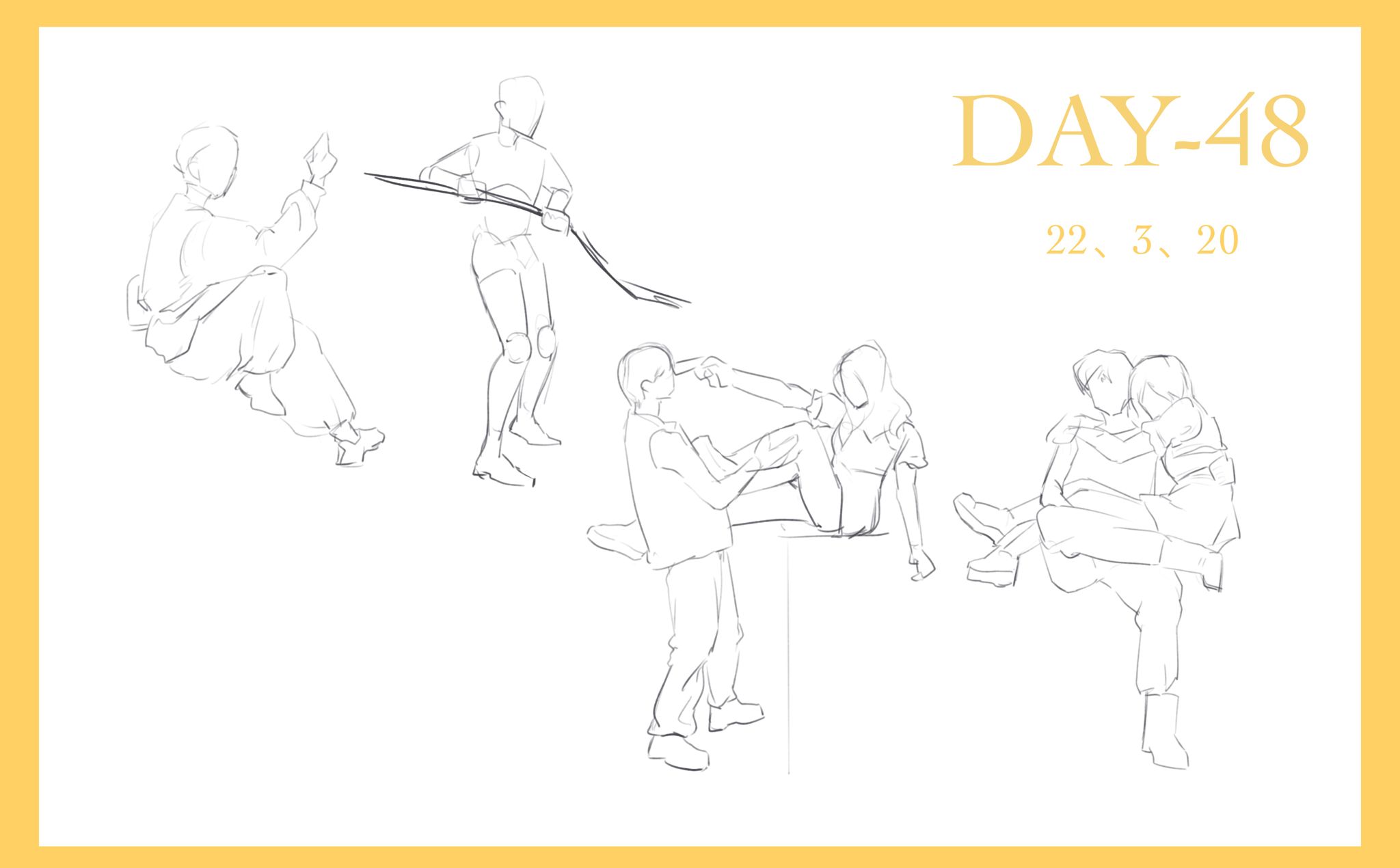 #速写60天挑战赛# @速写班长 day48_好好活下去-站酷ZCOOL