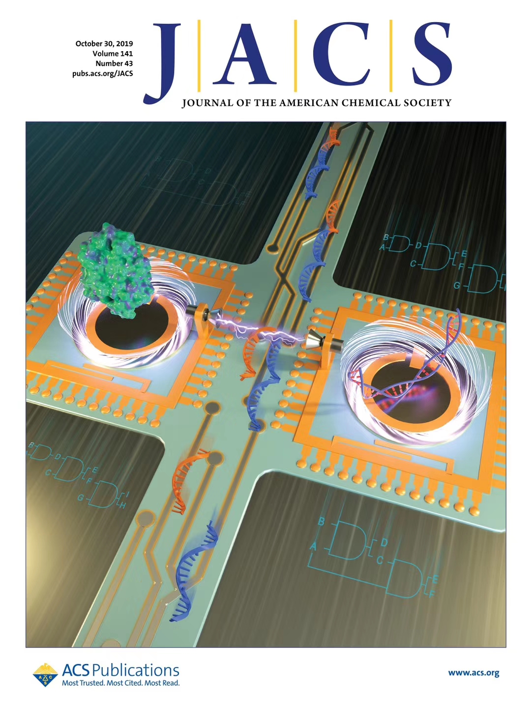 SCI学术期刊杂志封面设计/科研绘图/ JACS_北京中科幻彩-站酷ZCOOL