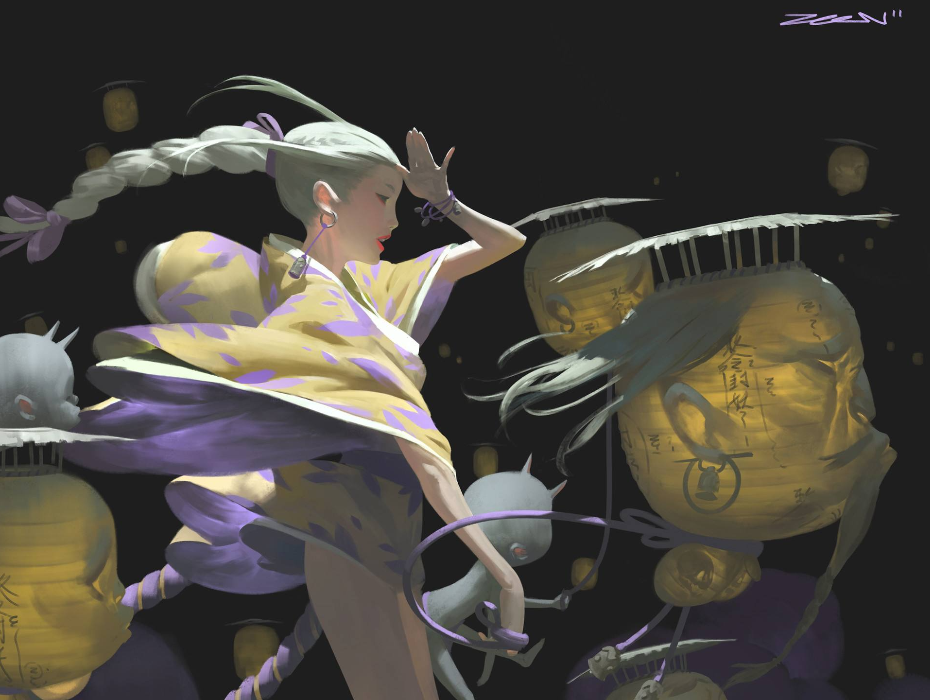 把zeenchin插画作品做成动画~spine动效_BruceWayne_-站酷ZCOOL