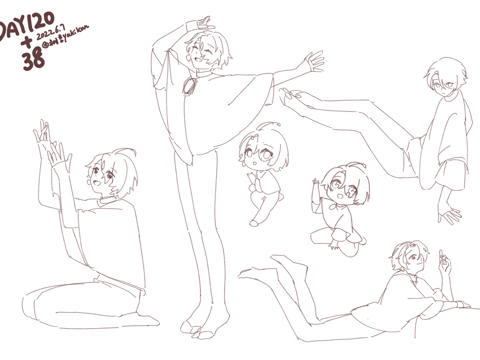 #速写60天挑战赛# day38@速写班长_树言yukikun-站酷ZCOOL