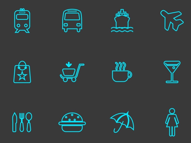 剪影Icon系列图标_penny_yang-站酷ZCOOL