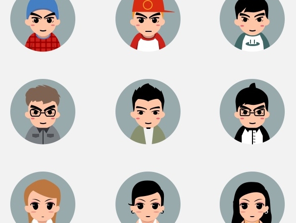 常用人物icon图标设计分享_阿荣有机会-站酷ZCOOL