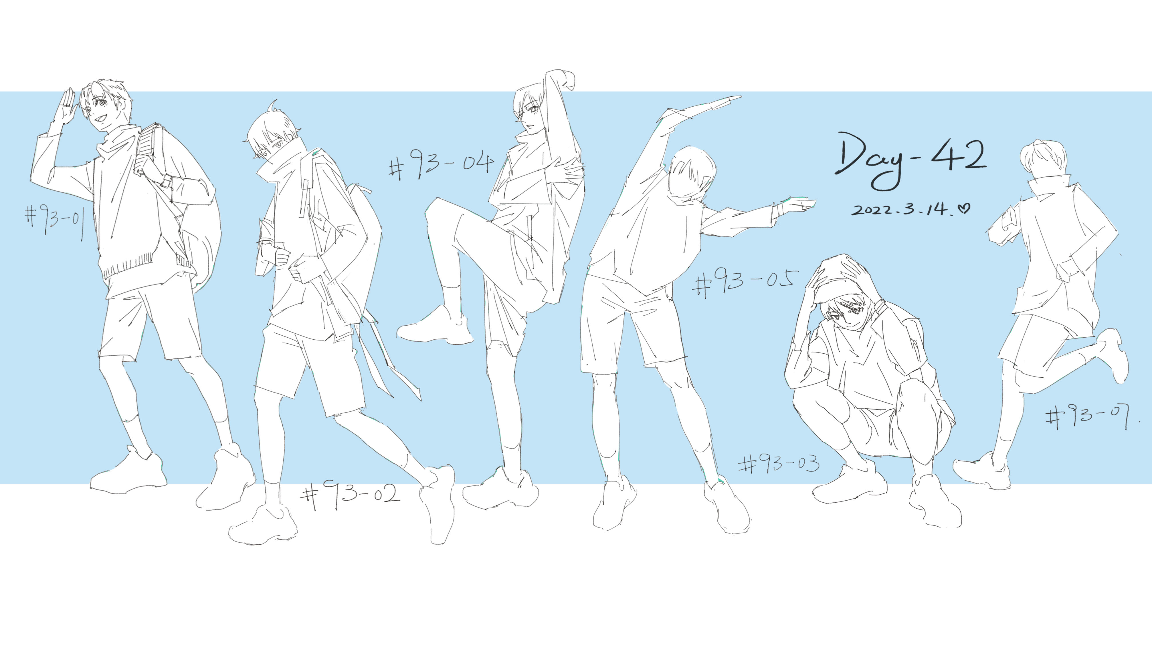 #速写60天挑战赛# day42_懒懒小兔蹄子-站酷ZCOOL