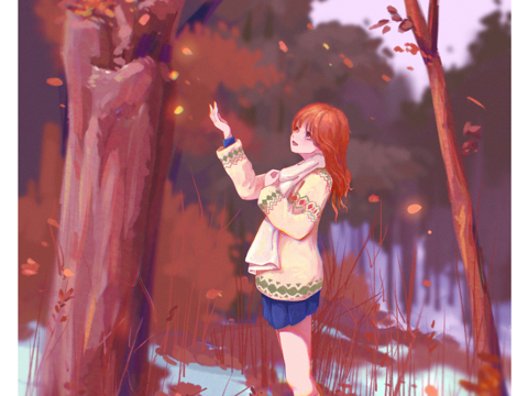 【画点画】--- 枯！🍂_拉拉缨ZING-站酷ZCOOL