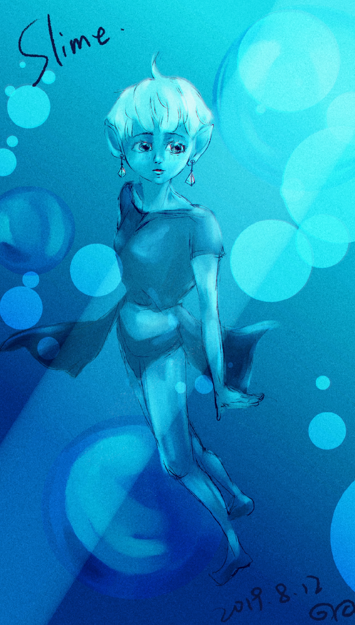 怪物女孩30题之Slime_小竹船-站酷ZCOOL