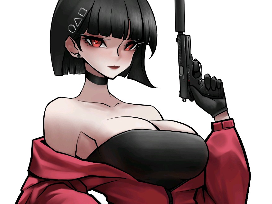 鱿鱼游戏插画_画画的陶表bei-站酷ZCOOL