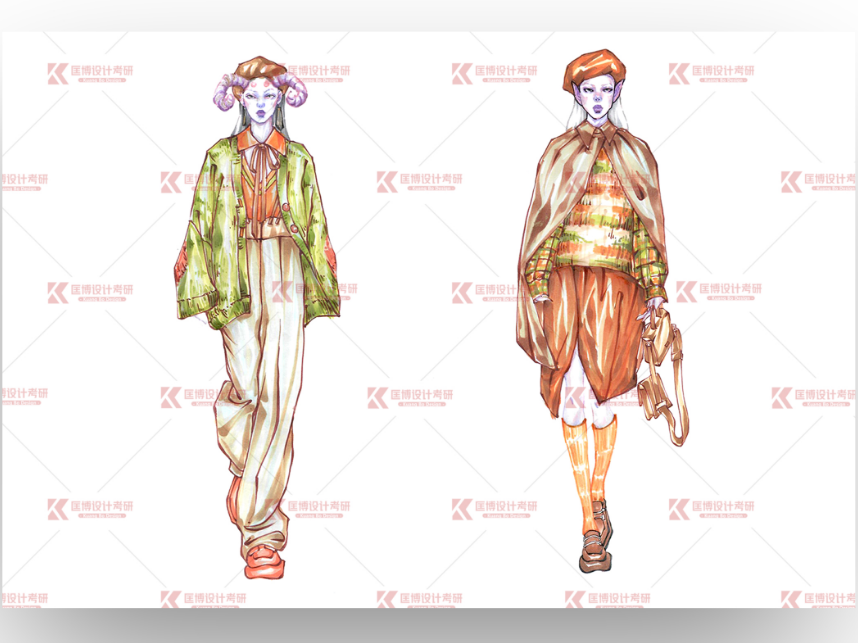 服装设计手绘_匡博艺术教育-站酷ZCOOL