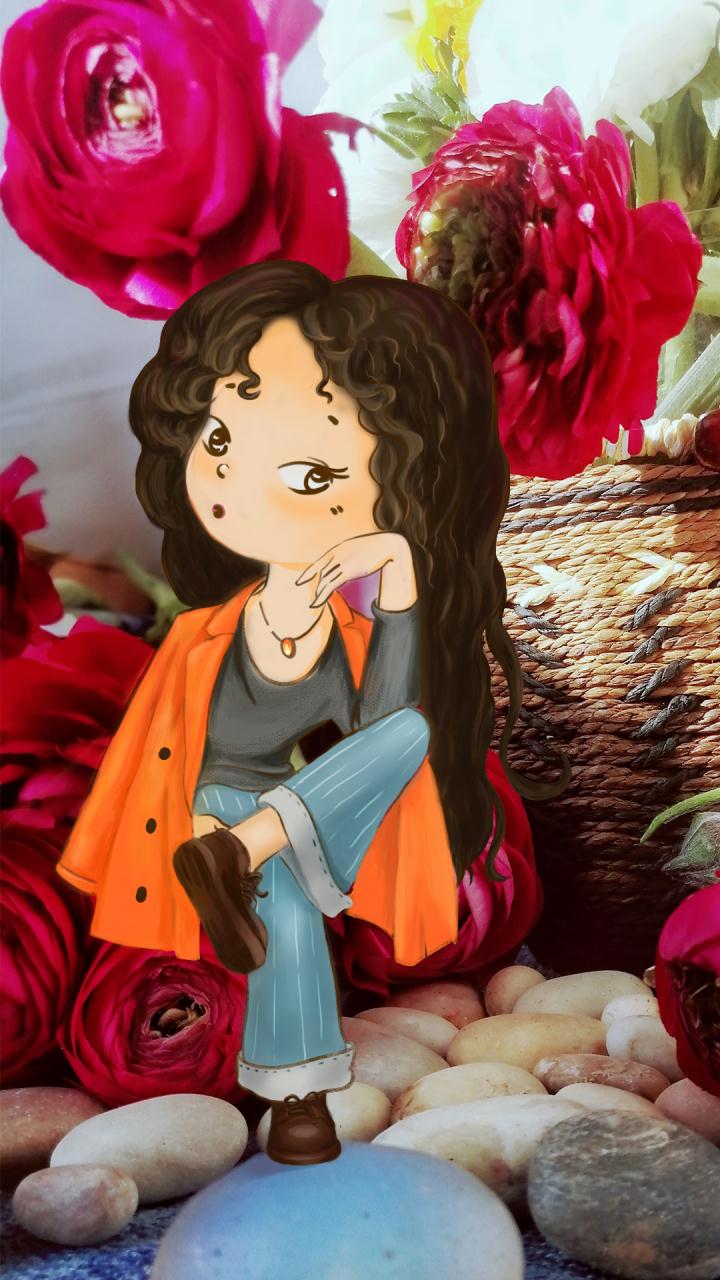 插画可爱角色_佳丽Eling-站酷ZCOOL