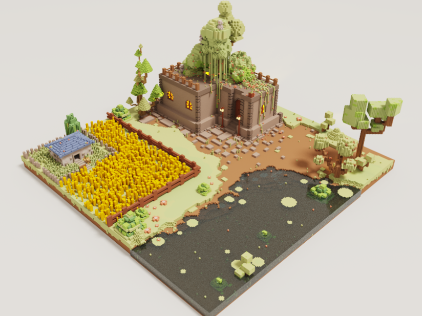 【Voxel】练习_哎呀丶-站酷ZCOOL