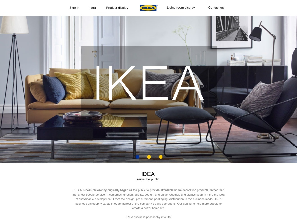 宜家客厅家具网页_TINA小小淑-站酷ZCOOL