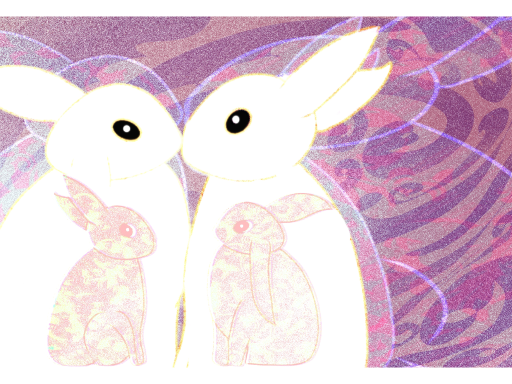 双兔_梁喳喳Cha-站酷ZCOOL