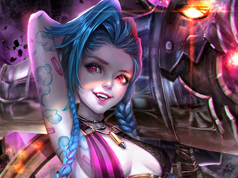 如何成为LOL游戏建模师，今天做的是金克丝_落日昏哥-站酷ZCOOL