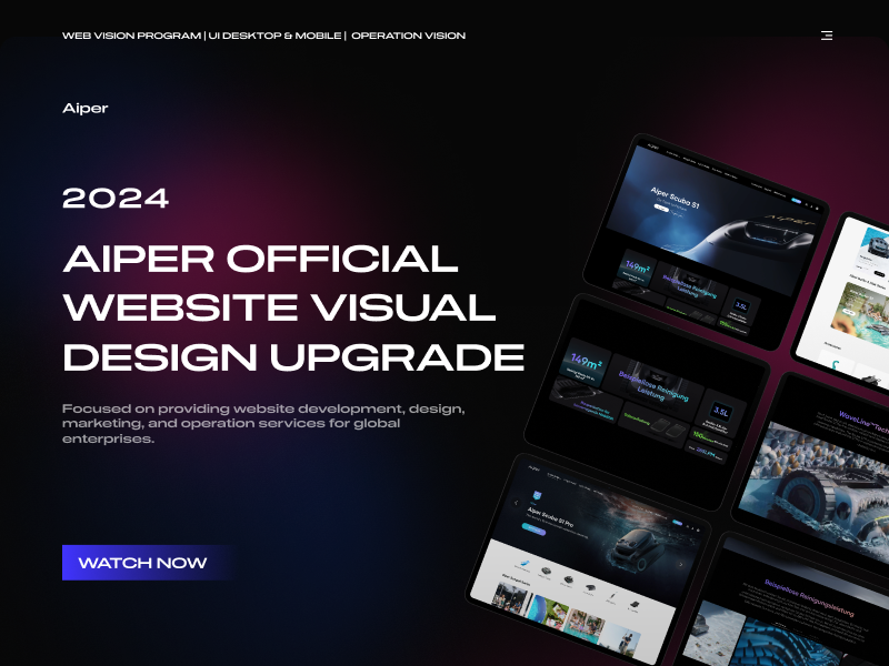 Aiper 官网/商城品牌视觉升级__Raymond-站酷ZCOOL