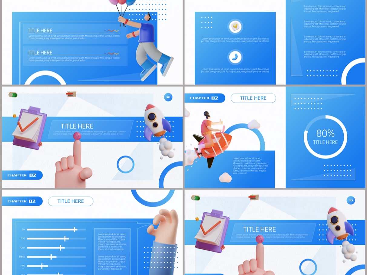 3D卡通插画模板来啦_长琴cq-站酷ZCOOL