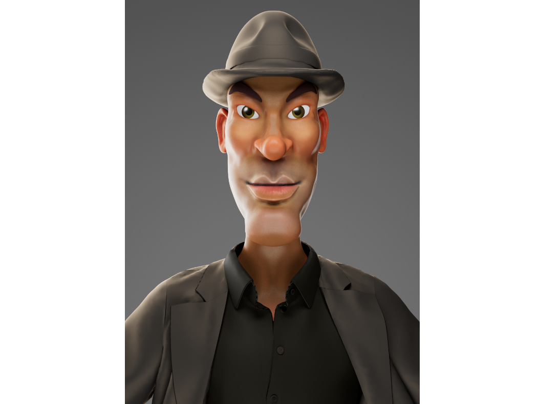 原创三维角色建模【绅士】_王安栗-站酷ZCOOL