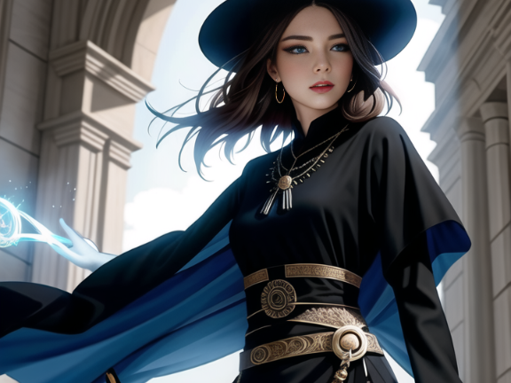 蓝袍魔法学院法师_LUO络绎-站酷ZCOOL