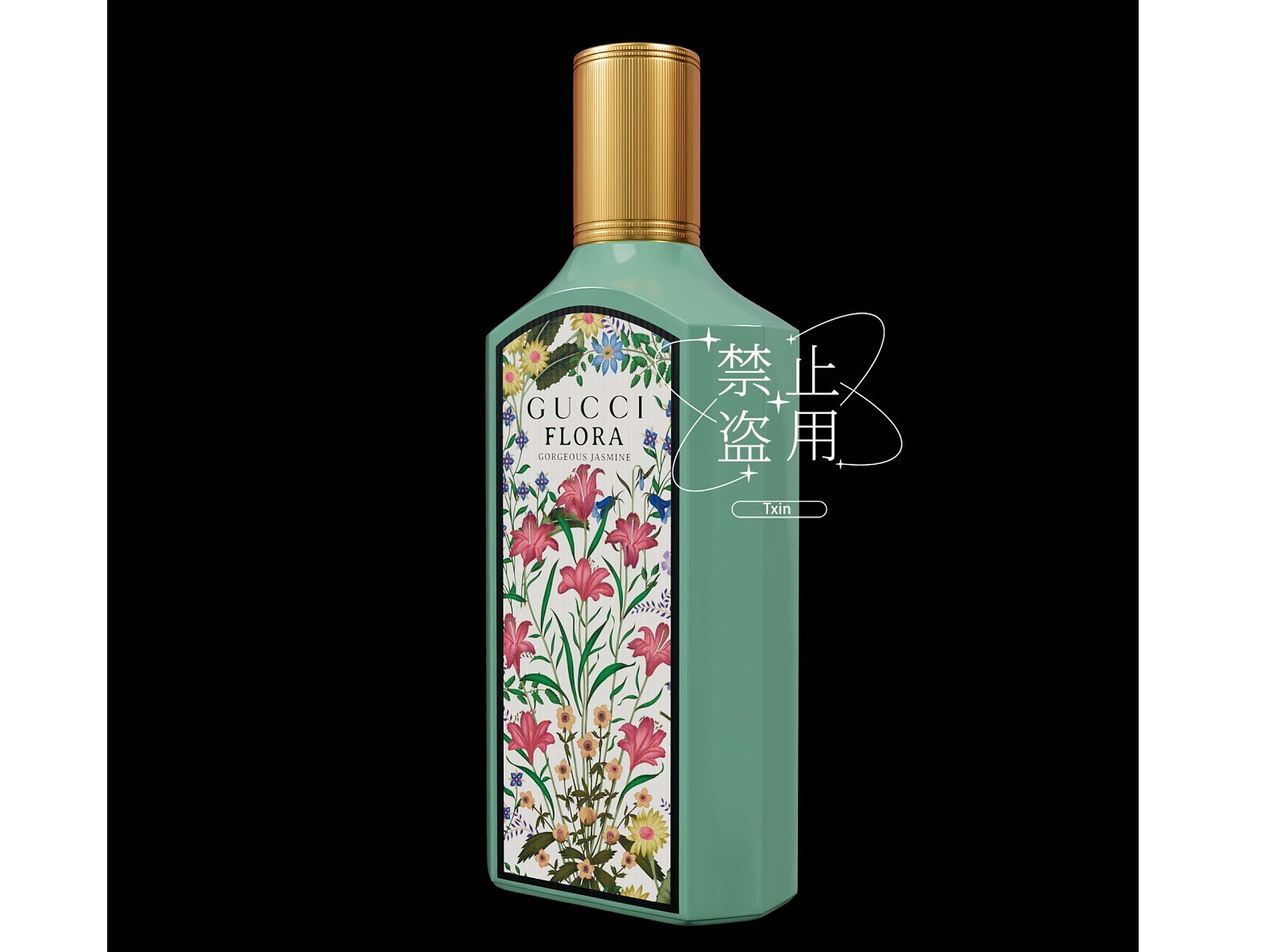 GUCCI香水渲染_Txin777-站酷ZCOOL
