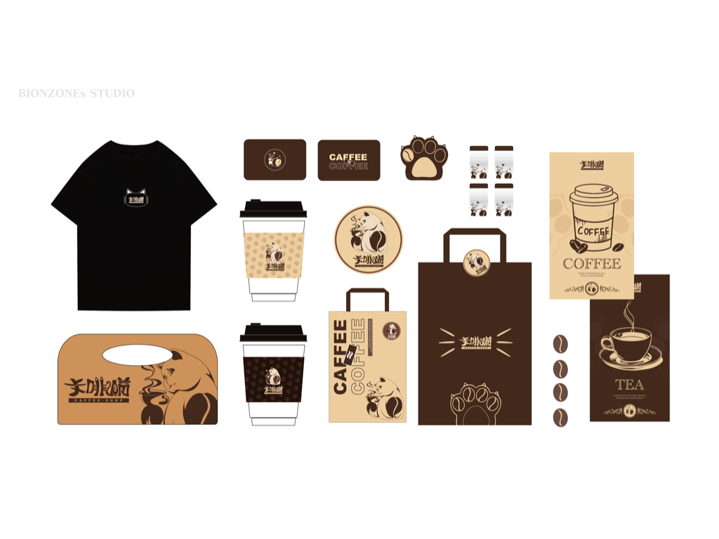 BION ZONEs 《卡啡猫·coffee》VI/视觉系统/品牌设计_BIONZONEs-站酷ZCOOL