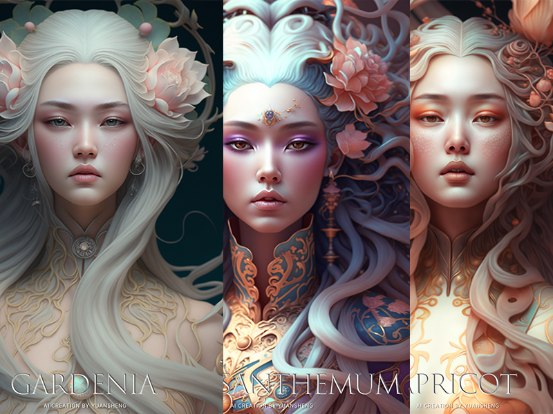 十二花神_FLOWER GODS_元笙-站酷ZCOOL